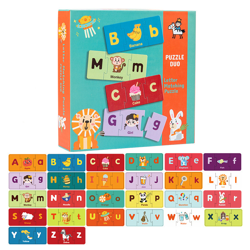 LODRA :: Lodra :: Wooden toys Letter Matching Puzzle JT-001-36